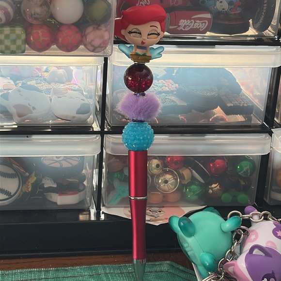 Hand Crafted | Office | Disney Ariel Doorables Character Pen | Poshmark